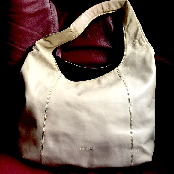 Desmo | Bags | Desmo Italian Leather Saddlebag Shoulder Strap Ivory W ...